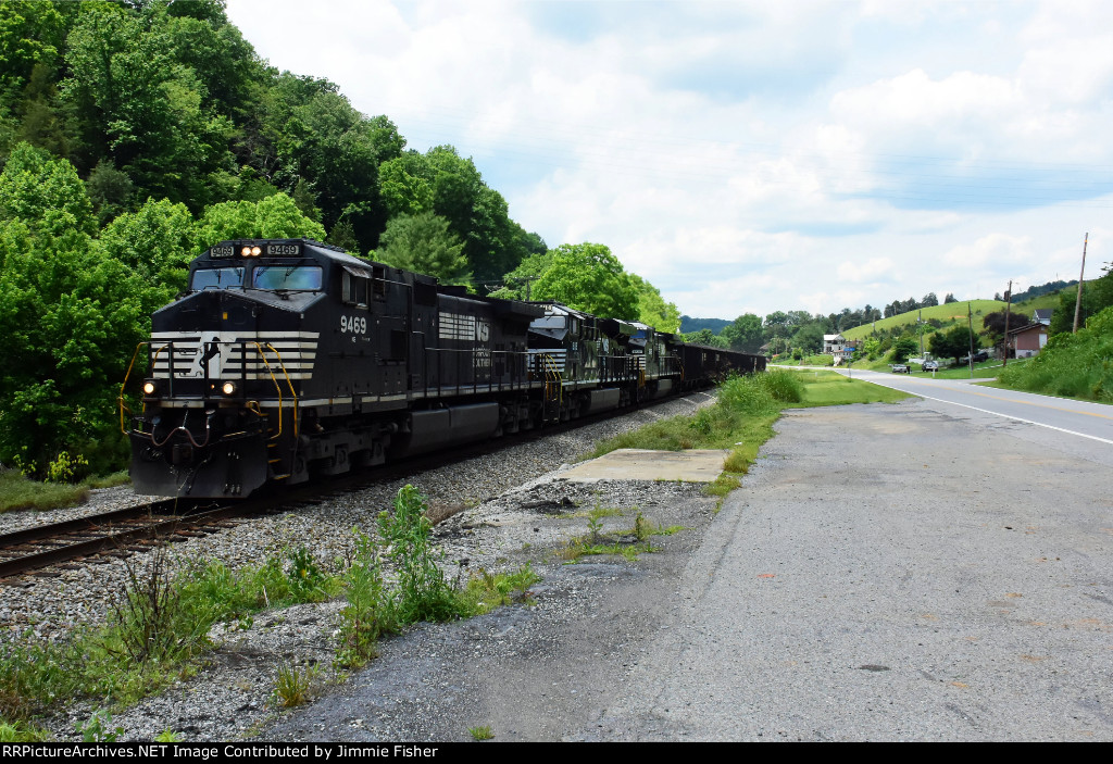 Southbound coal train
